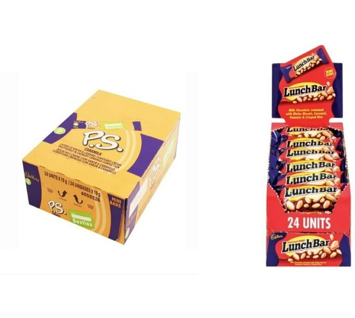 Buy Cadbury PS Bars & Mini Lunch Combo – 48-Piece Treat Pack Box Milk ...