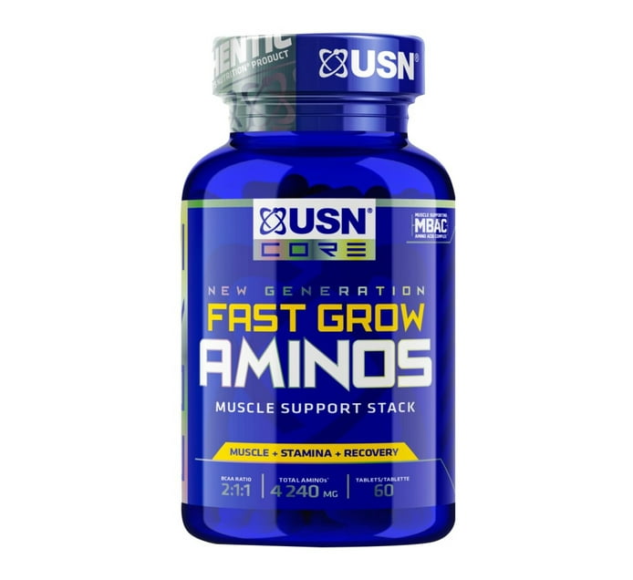 Buy USN Fast Grow Aminos Amino Acid Complex 60 Tablets in Bulk | Makro ...