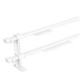 Clipper Double Curtain Track White 2500 mm Builders | Decor Furniture ...