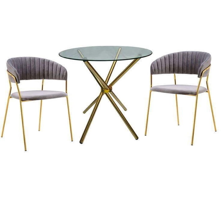 SHAH's Plastic Dining Chair (Set of 2, Finish Colour - Multicolor) | Makro