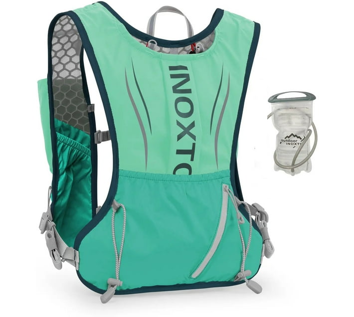 LM Waterproof 5L running Pack with1.5L bladder and 2*250ml soft flasks ...