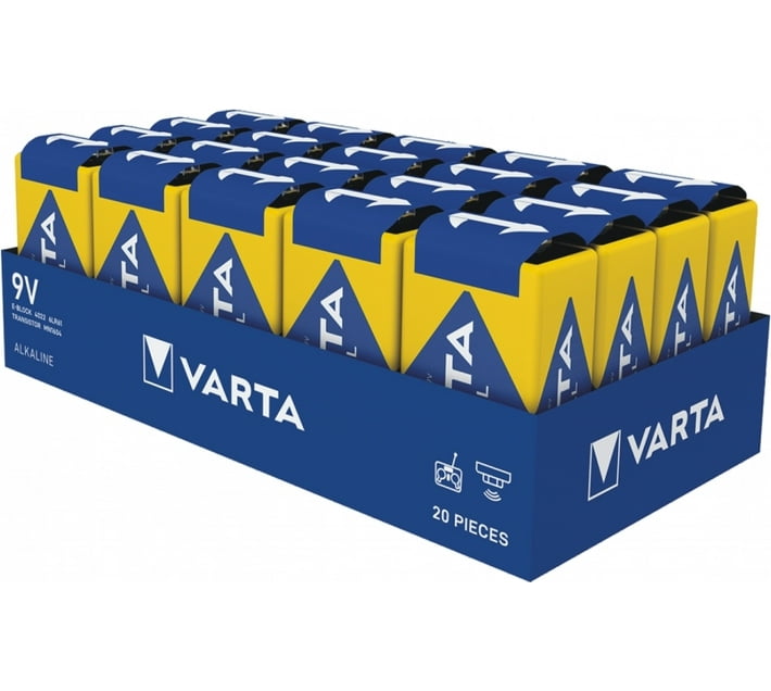 Varta Varta 9V Industrial Pro Alkaline Battery Battery (Pack of 20) | Makro