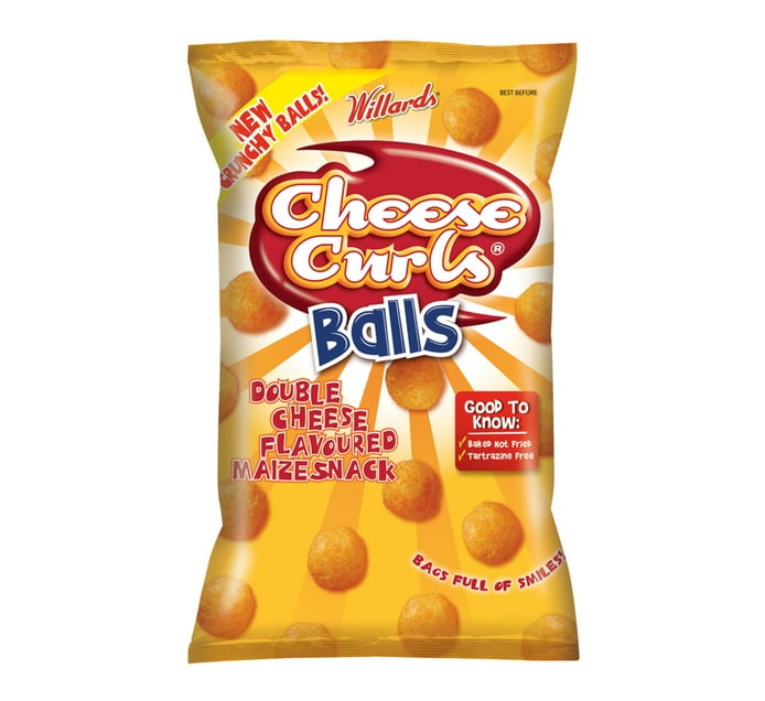 Buy Willards Cheese Curl Balls Cheese (18 x 100g) in Bulk | Makro Business