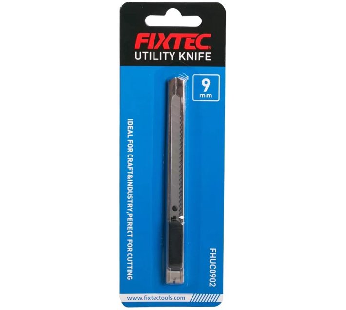FIXTEC 9mm Utility Knife Stainless Steel Knife (Silver) | Makro