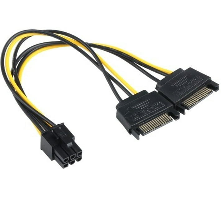 Zatech Dual Sata 2 m SPC-03 (Compatible with Computer, Black, One Cable ...