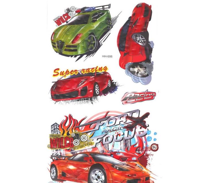 Sports Cars 3D Wall Art Stickers Option2 | Makro