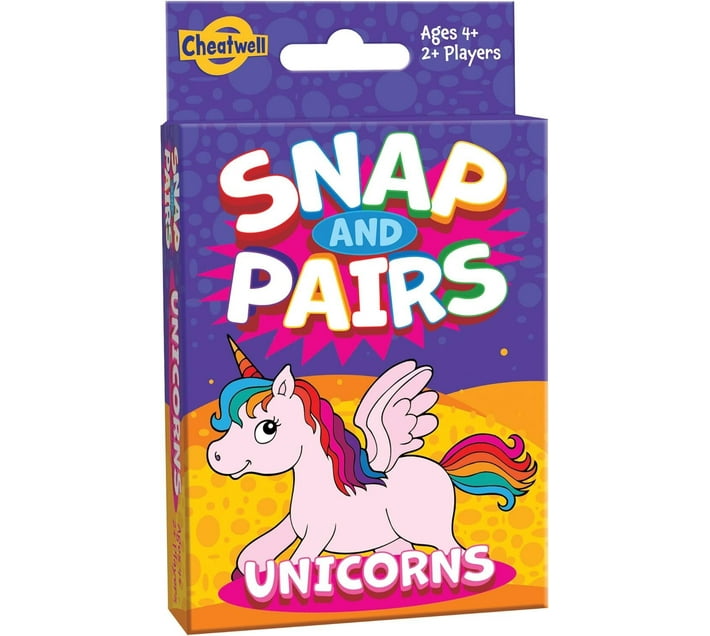 Cheatwell SNAP & PAIRS - UNICORNS Paper Colour & Shape Recognition ...