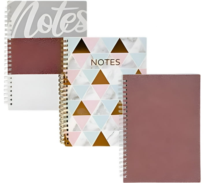 AZ Décor 007-000636 A5 Notebook Ruling (Brown, White, Grey, Print) | Makro