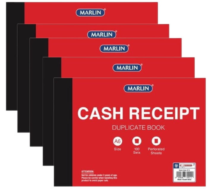 Marlin FS071D A6 Cash Receipt Duplicate Books (1 Sets) | Makro