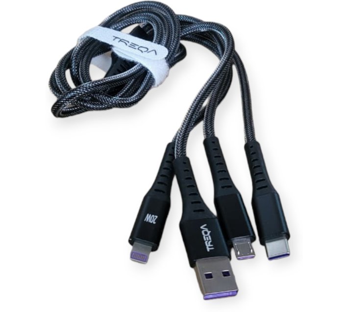 Treqa Mini-USB To 3-in-1 Cable 1 m CA-869 | Makro