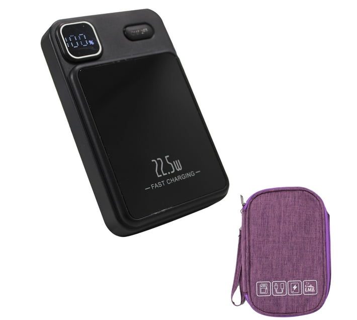 Someone’s in a Makro 5000mAh 22.5W Magnetic Wireless Fast-Charge Power ...