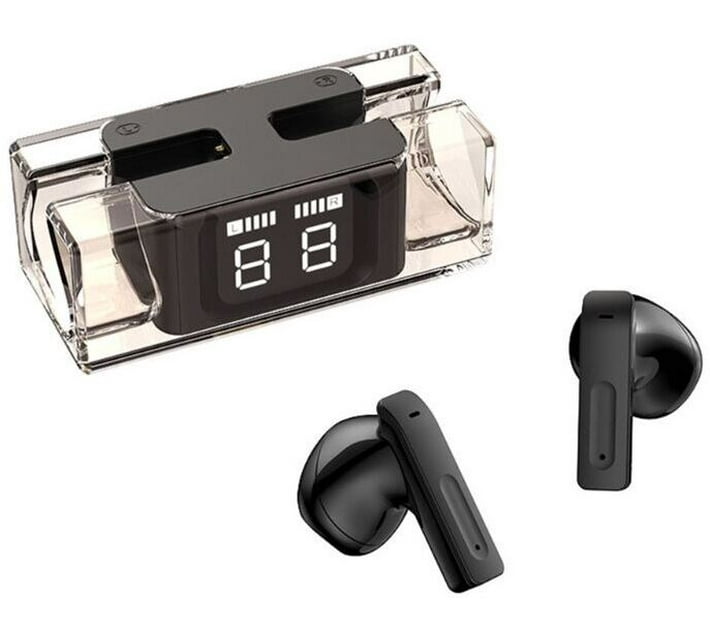 generic AS-50273 Translucent Bluetooth Headset- Black Bluetooth Headset ...