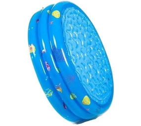 InTime 3 Ring Inflatable Pool - 150cm Blue Swimming Pool (Blue) | Makro