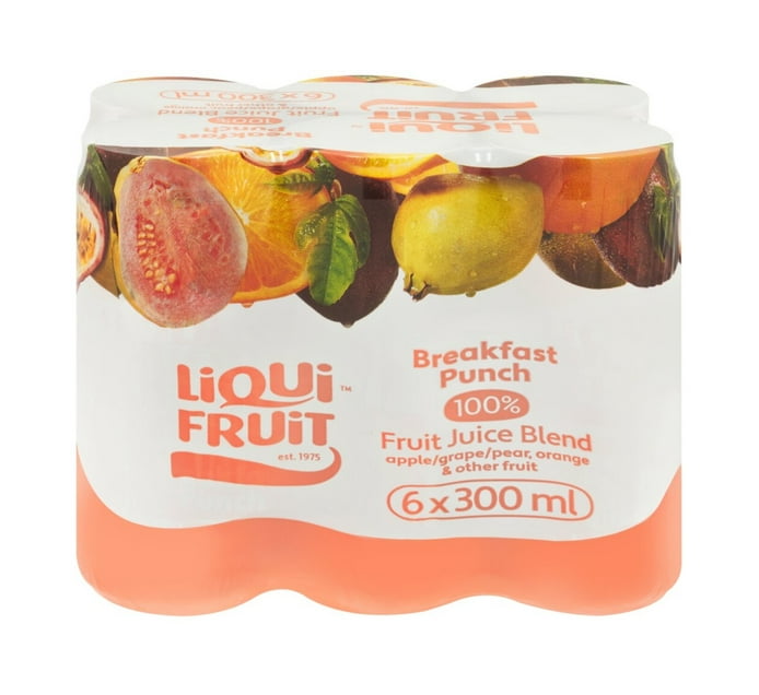 Buy Liqui Fruit Breakfast Punch 100% Fruit Juice Blend 6 x 300ml in ...