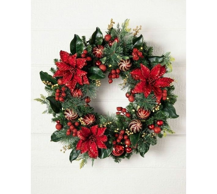 christmas wreaths FROSTED BERRY WREATH Christmas Wreath (green, Pack of ...