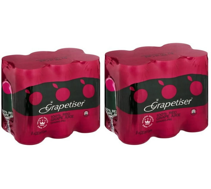 Buy Grapetiser Red Grape Sparkling Juice – 12 Pack (12 x 330ml Cans ...