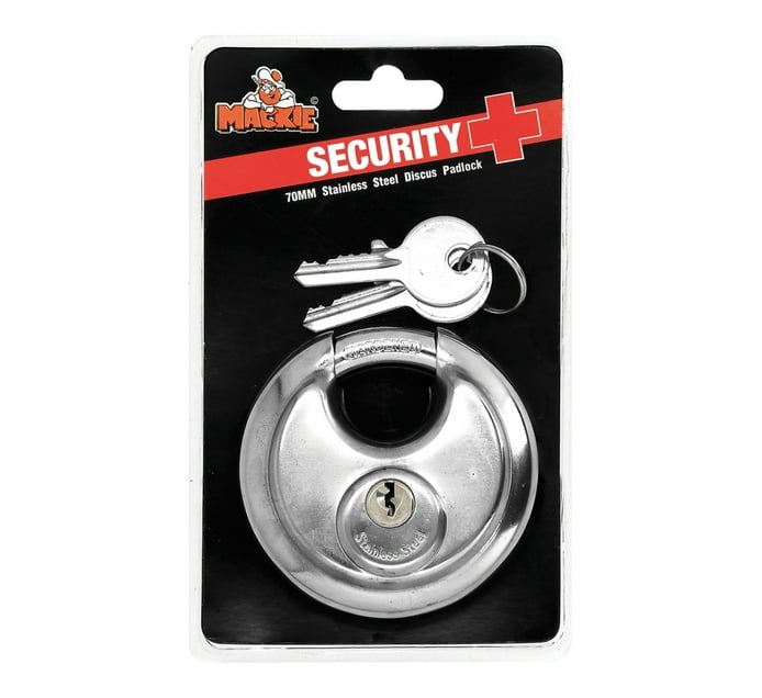 Mackie 70 mm Stainless Steel Discus Lock | Makro