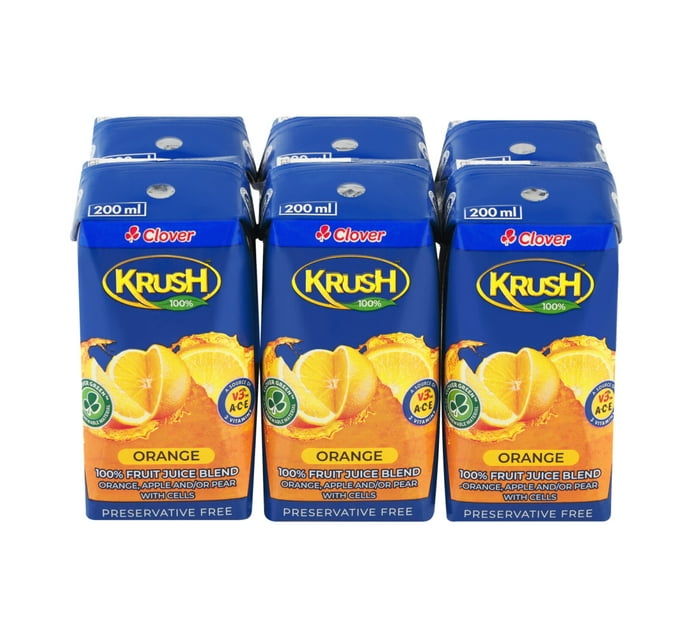 Clover 6 x 200ml Krush Uht Juice | Makro