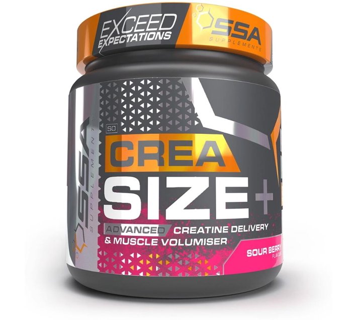 SSA Supplements Crea Size (550g) Creatine (550 g, Melon Candy) | Makro