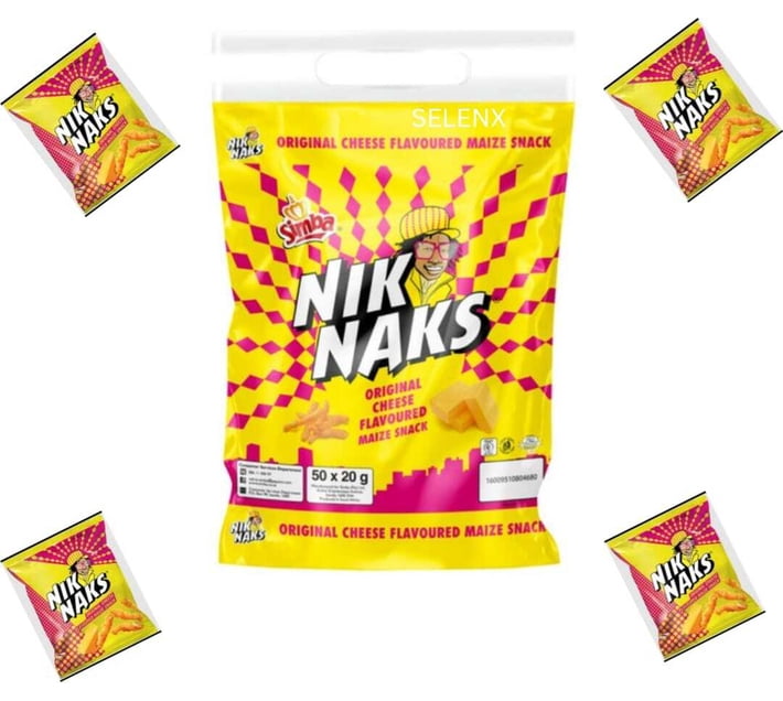Buy NIKNAKS Original Cheese Maize Snack (50 x 20 g) in Bulk | Makro ...