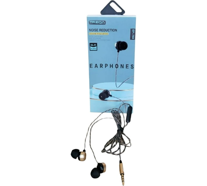 Treqa EP-744 Wired 3.5mm Earphones Wired Headset (In the Ear) | Makro