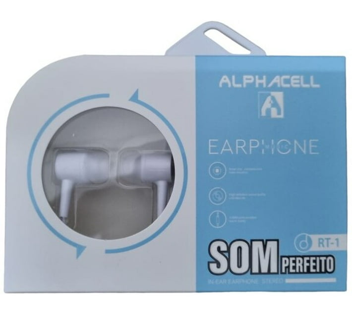 Alphacell Earphones RT-1 white Wired Headset (In the Ear) | Makro