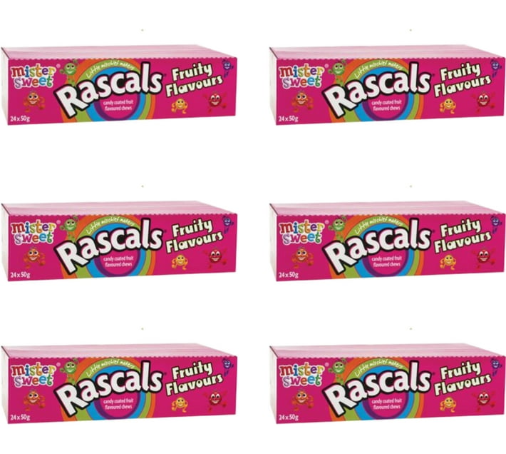 Mister Sweet Sweet candy rascals fruity 50g Box (144 x 50 g) | Makro