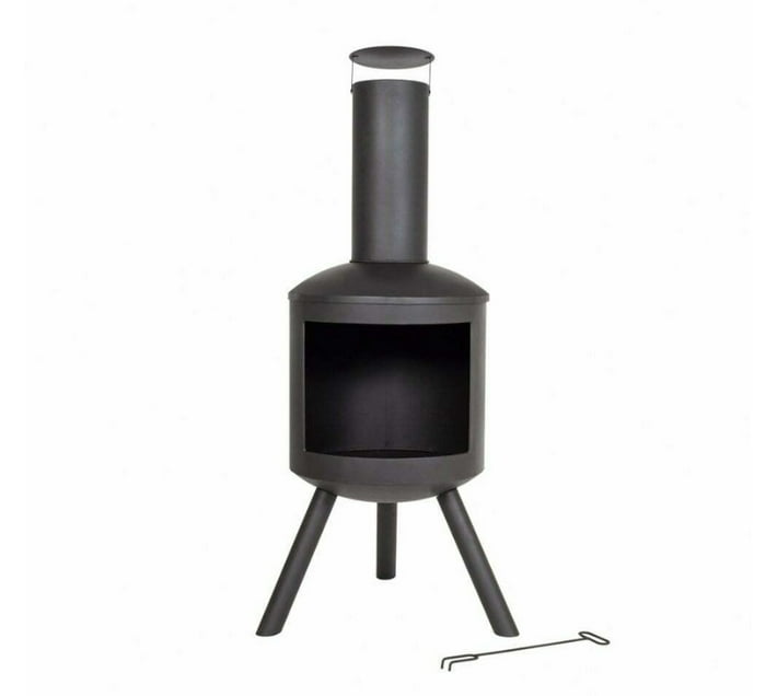 La Hacienda Round Shaped Fire Pit (Black) | Makro