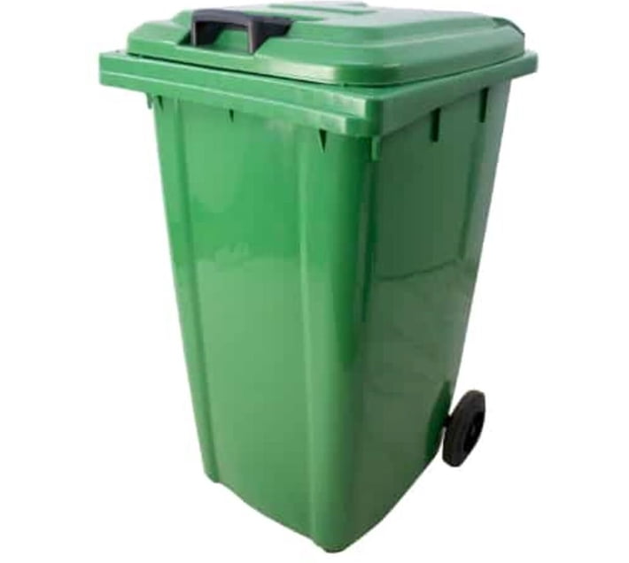 Buy VIVIDITTO Wheelie Dustbin 240L Plastic Dustbin (Green) in Bulk ...