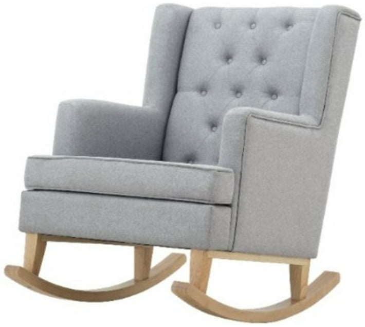 George & Mason Grey Convertible Tufted Waterproof Rocking Chair Foam ...
