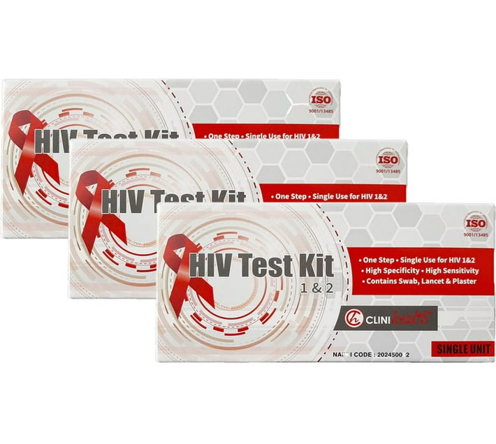 Clinihealth 3 Pack H.I.V Kit With Extra Gloves First Aid Kit (Home) | Makro