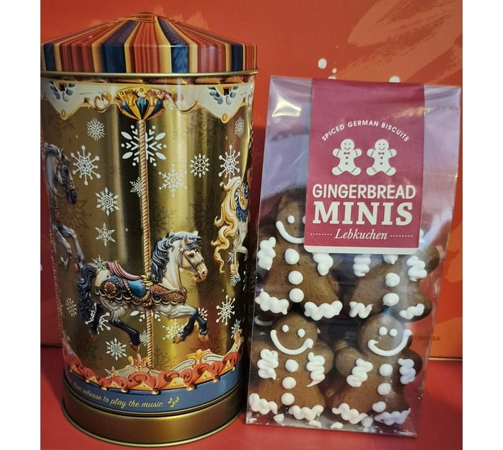 Buy Party Bella Festive Musical Biscuit Tin and GingerBread Mini ...