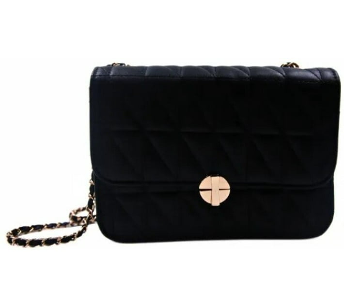 Missy Missi Handbag Crossbody Flap Closure Shoulder Bag (Black, 0 L ...