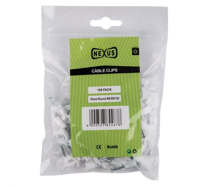 Someone’s in a Makro Selectrix - Cable Clips Round 10Mm 100Pack - 4 ...