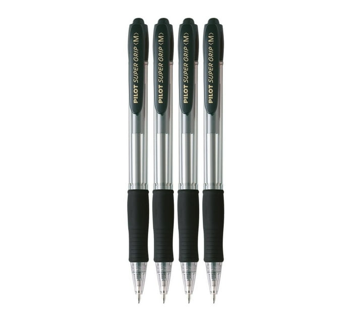 Buy Pilot Super Grip Ball Pen Pack of 4 Black in Bulk | Makro Business