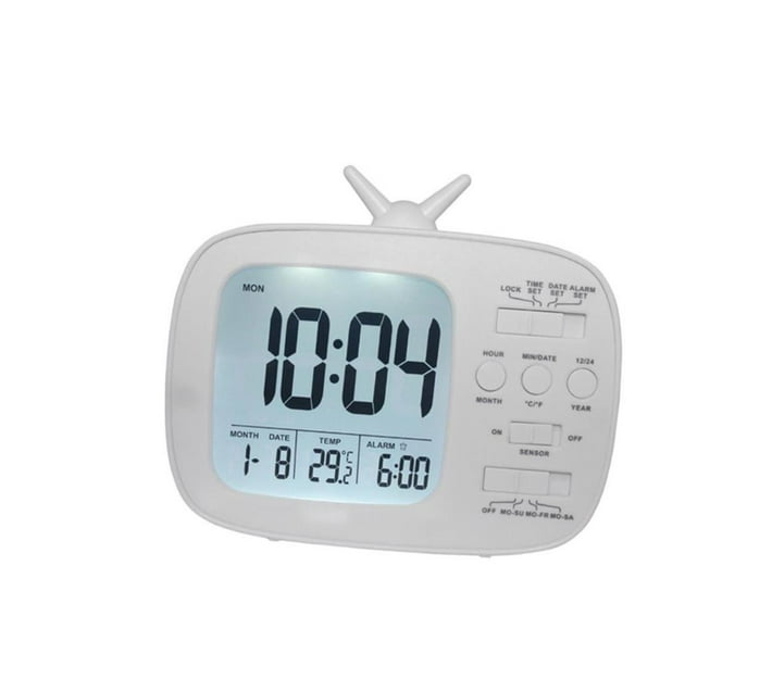 Someone’s in a Makro Classy TV Shape Digital Alarm Clock / Temperature ...
