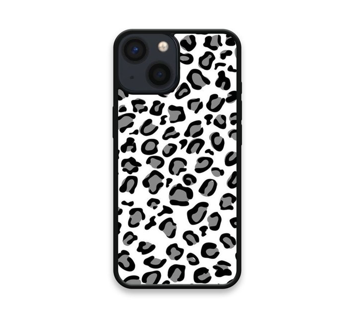 Caitscases TPU Fashion Covers - Apple iPhone 13 Mini (Black & White Leopard Print) | Makro