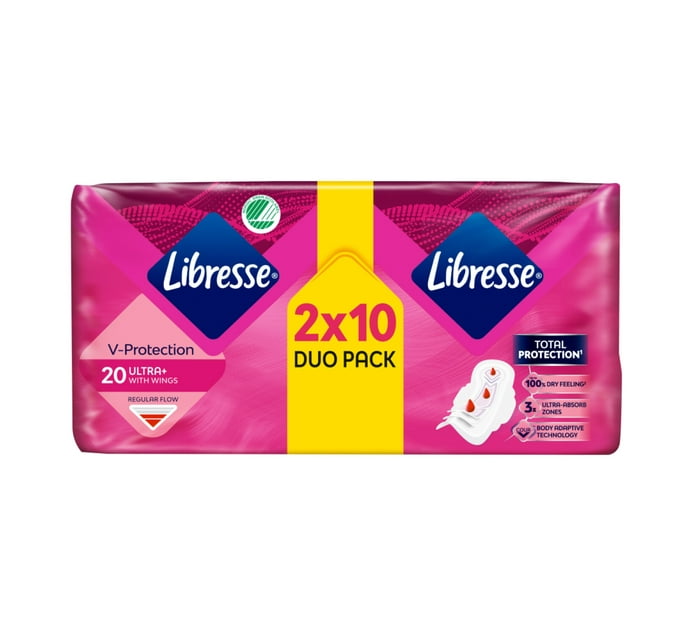 Buy Libresse Normal Ultra Sanitary Pads With Wings 20 Pack in Bulk ...
