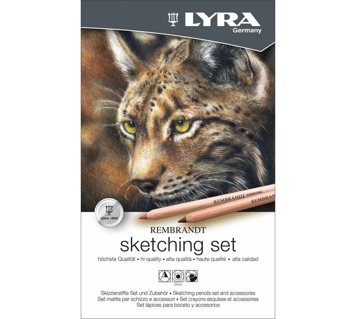 Lyra Rembrandt Graphite Set 11pc Round (Set of 11, Graphite) | Makro