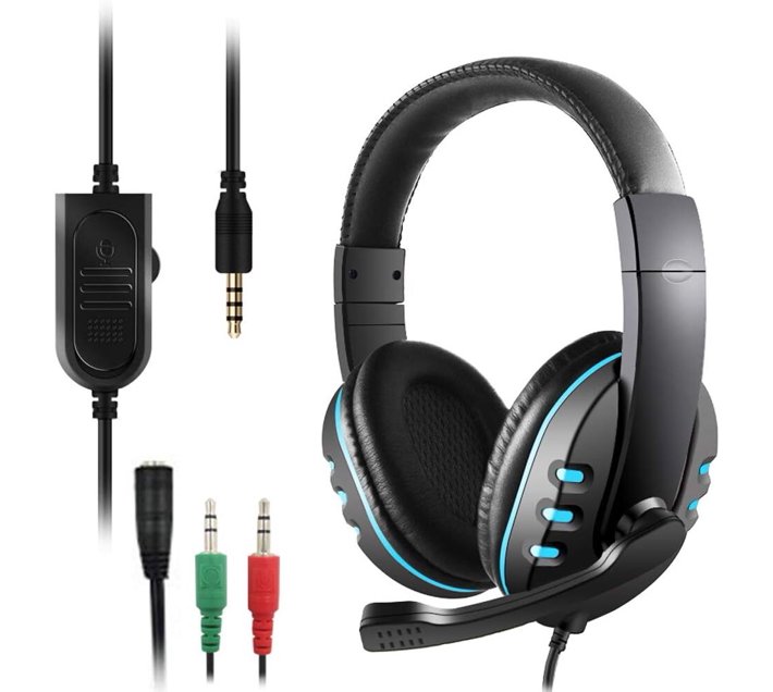 Generic Noise Isolating Headphone with Mic Wired Headset (Over the Ear ...