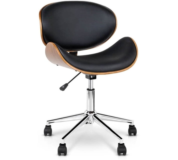 Eay Eay Thing Stylish Wooden and PU Leather Office Desk Chairs Office ...