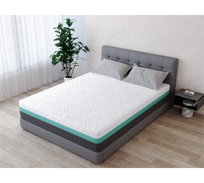 HYHDD Wendy 25 cm Double Memory Foam Mattress (L x W: 188 cm x 137 cm ...