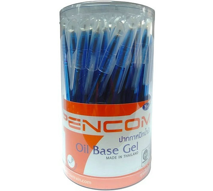 Pencom Gel Ball Pen (Pack of 50, Blue) | Makro