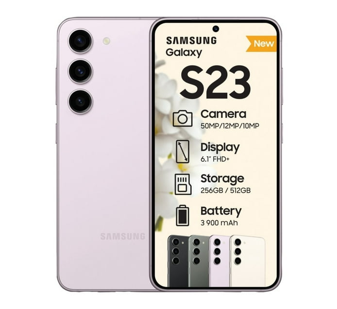 Someone’s in a Makro Samsung 256GB Galaxy S23 Lavender Mood
