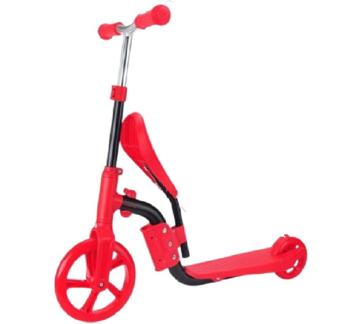 generic 2 Wheel Dual purpose Scooter for Kids 20 cm (Single Speed, Red ...