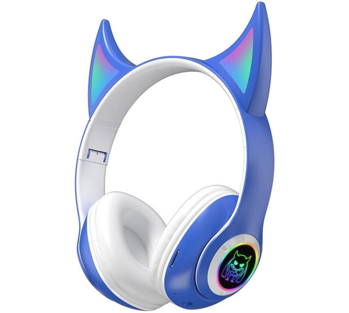 Gadgetgyz STN25 Devil Ear RGB Light Wireless Music Headset For Children ...