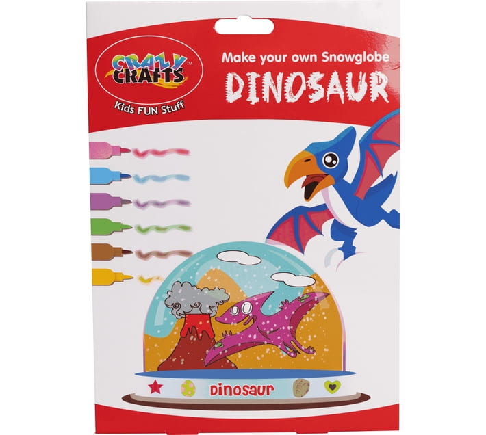 CRAZY CRAFTS MYO Snowglobe - Dinosaur Do-it-yourself Kits Art and Craft ...