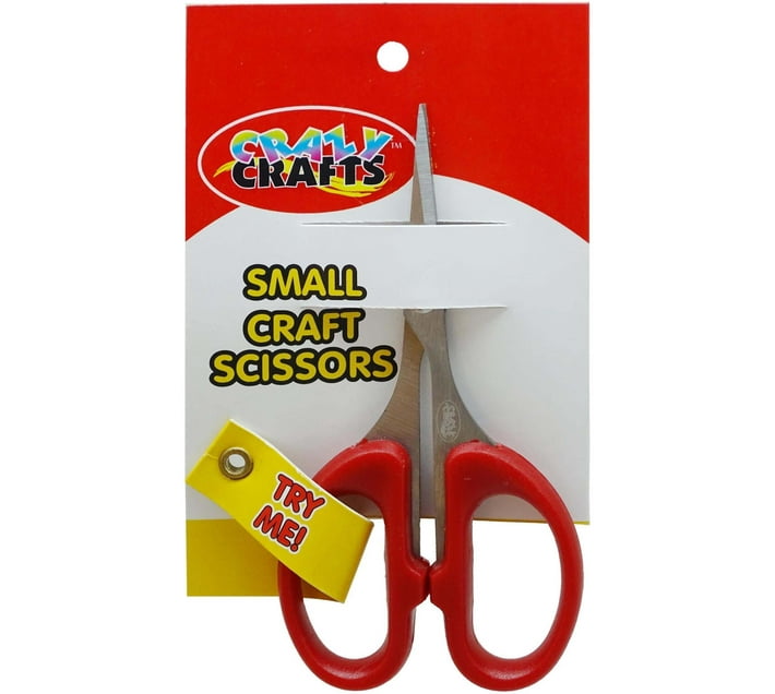 Crazy Crafts scissor - small craft scissors Scissors (Red) | Makro