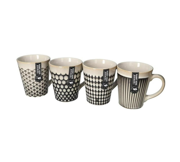 Someone’s in a Makro Ceramic Geometric Tea Mug Set 4Pcs 125Cm Mood