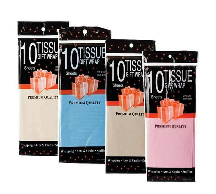 Tissue Paper 50cm x 66cm Naturals, 10 Sheets Per Pack (12 Packs) | Makro